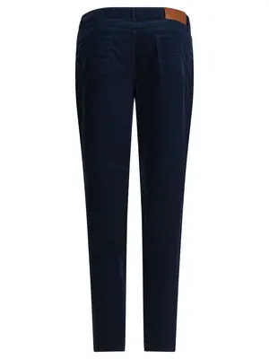 Brunello Cucinelli Logo Patch Corduroy Pants