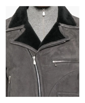 Brunello Cucinelli Suede Biker Jacket