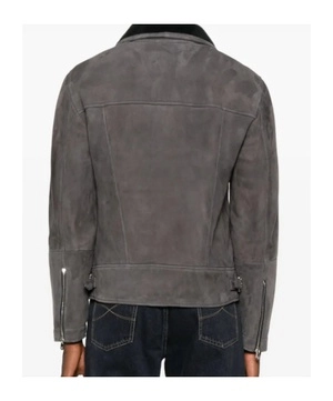 Brunello Cucinelli Suede Biker Jacket
