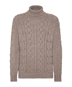 Brunello Cucinelli Cable-knit Sweater - Nude