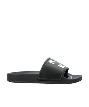 Off-White Arrows Logo-print Slides - Black