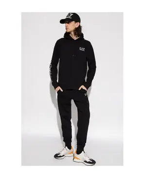 EA7 Logo-printed Drawstring Hoodie