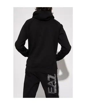 EA7 Logo-printed Drawstring Hoodie