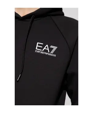 EA7 Logo-printed Drawstring Hoodie