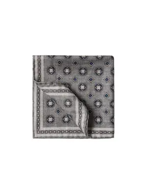 Brunello Cucinelli Geometric Printed Finished Edge Scarf
