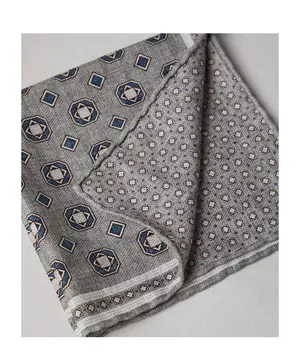 Brunello Cucinelli Geometric Printed Finished Edge Scarf