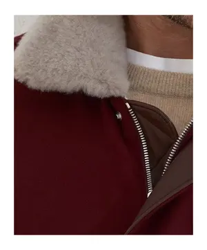Brunello Cucinelli Sherpa-collar Bomber Jacket