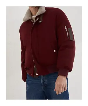 Brunello Cucinelli Sherpa-collar Bomber Jacket
