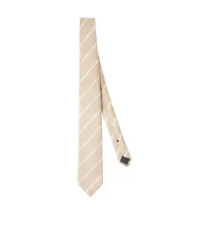 Brunello Cucinelli Striped Tie - Sand-colored