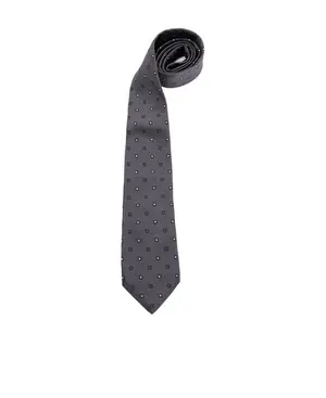 Brunello Cucinelli Squared Motif Embroidered Tie