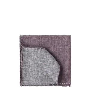 Brunello Cucinelli Mélange Square Scarf - Blueberry
