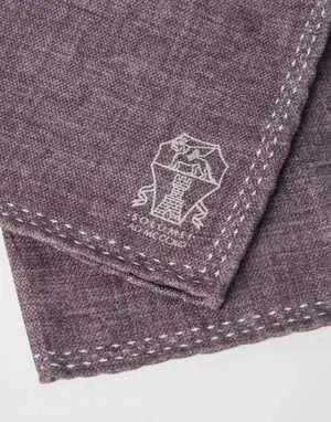 Brunello Cucinelli Mélange Square Scarf - Blueberry