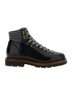 Brunello Cucinelli Lace-up Ankle Boots - Black