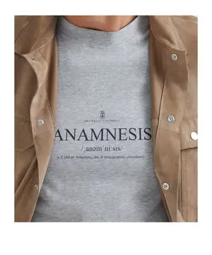 Brunello Cucinelli Logo Printed Crewneck T-shirt