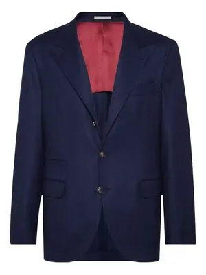 Brunello Cucinelli Single-breasted Long-sleeved Blazer