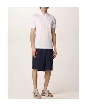 Emporio Armani Logo-embroidered Polo Shirt - White