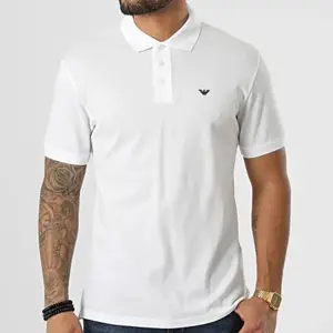 Emporio Armani Logo-embroidered Polo Shirt - White