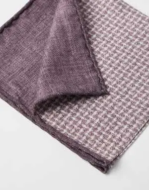 Brunello Cucinelli Houndstooth-pattern Pocket Square