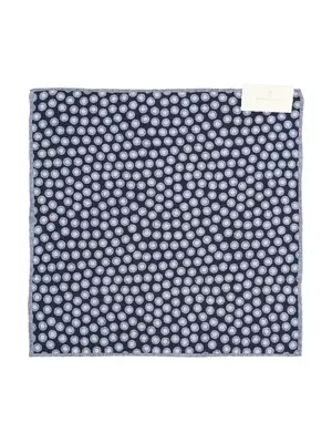 Brunello Cucinelli Polka-dot Printed Square - Blue