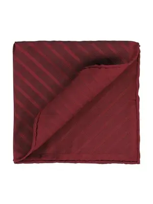 Brunello Cucinelli Diagonal-striped Silk Pocket Square