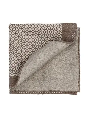 Brunello Cucinelli All-over Patterned Scarf - Gray