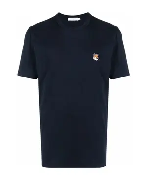 Maison Kitsuné Fox-patch Crew-neck T-shirt
