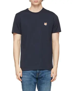 Maison Kitsuné Fox-patch Crew-neck T-shirt
