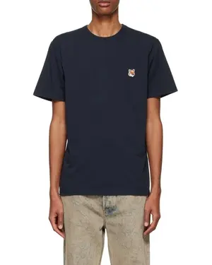 Maison Kitsuné Fox-patch Crew-neck T-shirt