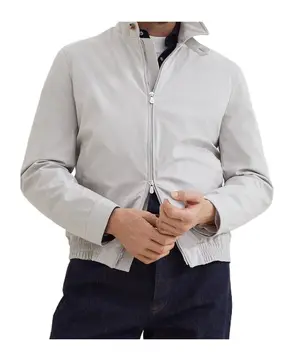Brunello Cucinelli High Neck Bomber Jacket