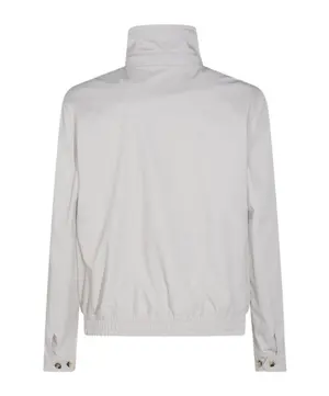 Brunello Cucinelli High Neck Zip-up Bomber Jacket