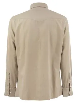 Brunello Cucinelli Leisure Fit Chest Pocket Shirt