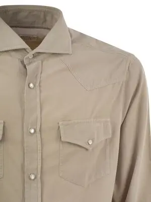 Brunello Cucinelli Leisure Fit Chest Pocket Shirt