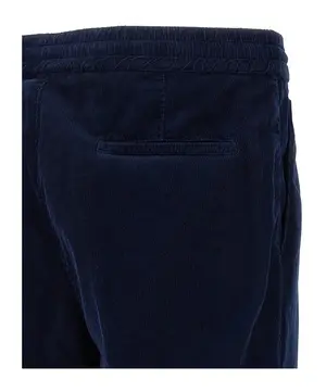 Brunello Cucinelli Garment-dyed Corduroy Trousers - Black