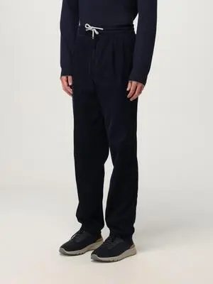 Brunello Cucinelli Garment-dyed Corduroy Trousers - Black
