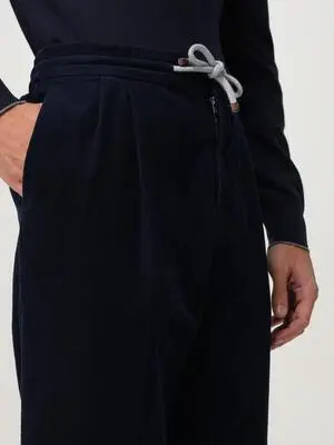 Brunello Cucinelli Garment-dyed Corduroy Trousers - Black