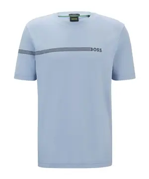 Hugo Boss Logo-print T-shirt - Light Blue