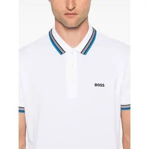 Hugo Boss Logo Embroidered Short-sleeved Polo Shirt