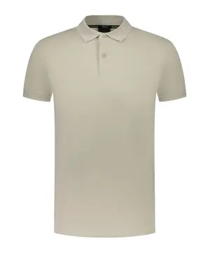 Hugo Boss Logo Embossed Short-sleeved Polo Shirt - Nude