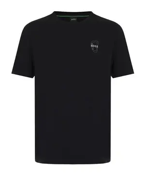 Hugo Boss Carabiner Artwork Regular-fit T-shirt - Black