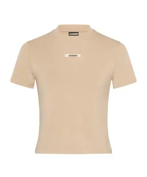 Jacquemus Grosgrain Logo Short-sleeve T-shirt - Light Brown