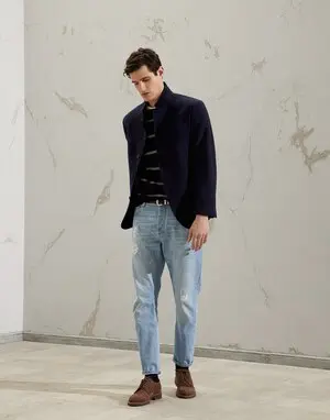 Brunello Cucinelli Long Sleeved Single Breasted Blazer