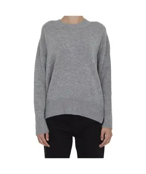 ALLUDE Drop-shoulder Ribbed Cashmere Jumper