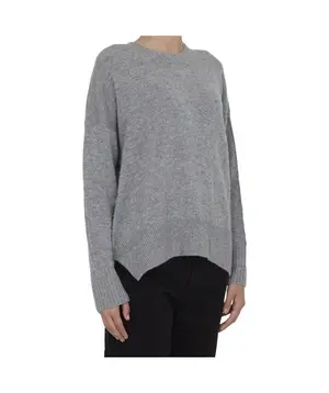 ALLUDE Drop-shoulder Ribbed Cashmere Jumper