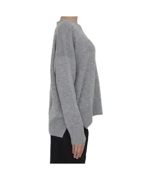 ALLUDE Drop-shoulder Ribbed Cashmere Jumper