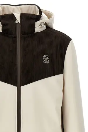 Brunello Cucinelli Corduroy Insert Ski Jacket