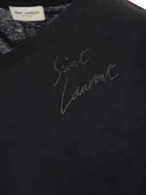 Saint Laurent Signature-print T-shirt