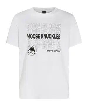 Moose Knuckles Conway Logo Printed Crewneck T-shirt