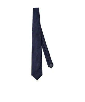 Brunello Cucinelli Jacquard Pointed-tip Tie - Black