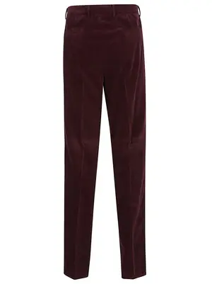 Brunello Cucinelli Corduroy Tapered Leg Trousers - Black