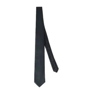 Brunello Cucinelli Embroidered Polka-dot Pattern Tie - Black